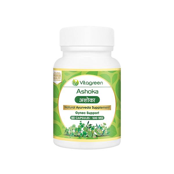 Buy VitaGreen Ashoka Capsules 60's Online at Best Price - Herbal Supplement