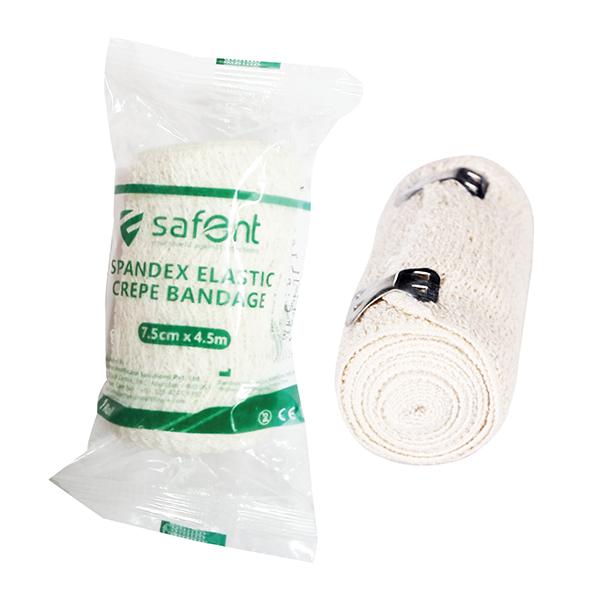 Buy Safent Spandex Elastic Crepe Bandage (7.5 cm X 4.5 m) Online at ...