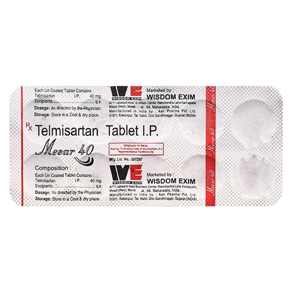 Mesar 40mg Tablet 10'S