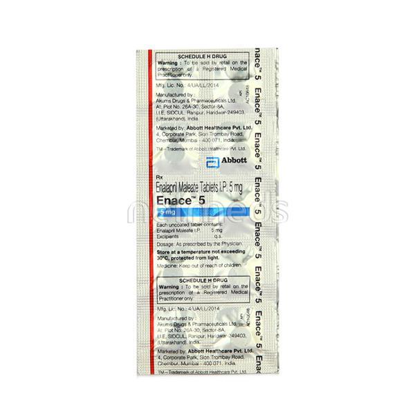 Enace 5mg Tablet 10'S
