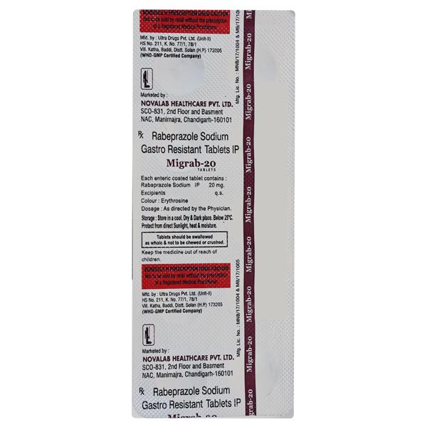 MIGRAB 20 Tablet 10's
