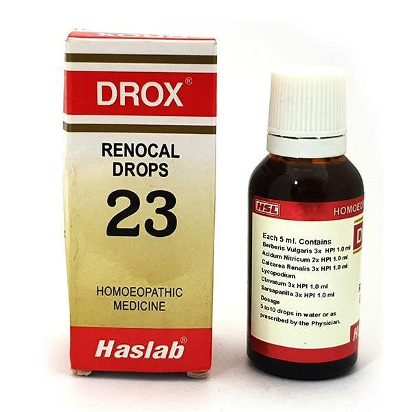 Buy Haslab Drox 23 Renocal Drops 30 ml online at best price-Homeopathy
