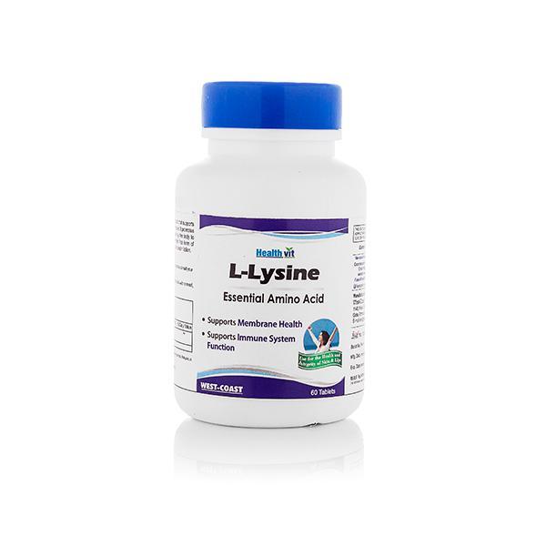 HealthVit L-Lysine 500 mg Tablet 60's online at best price-Vitamins and ...