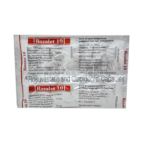 Rozalet 10mg Capsule 10'S - Buy Medicines online at Best Price from ...