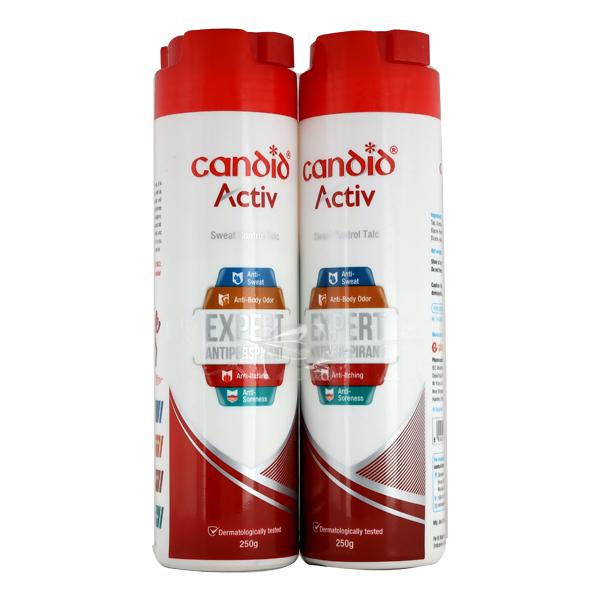 Buy Candid Activ Sweat Control Antiperspirant Talc 250 gm BOGO - (1+1 ...