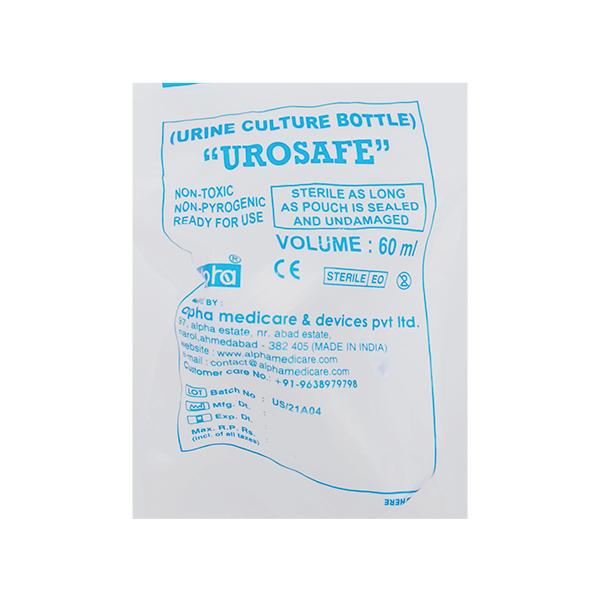 Buy Alpha Urosafe Urine Culture Bottle 60 ml Online at Discounted Price ...
