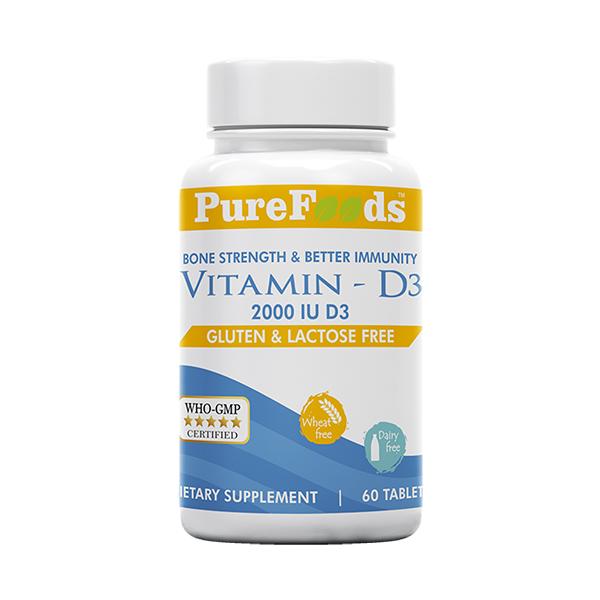 PureFoods Vitamin D3 2000 IU Tablet 60's Online at Discounted Price ...