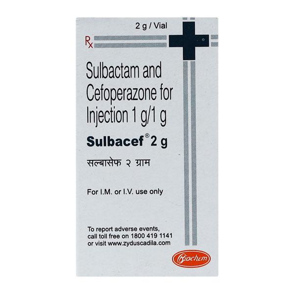Buy SULBACEF 2gm Injection 1's Online at Upto 25% OFF | Netmeds