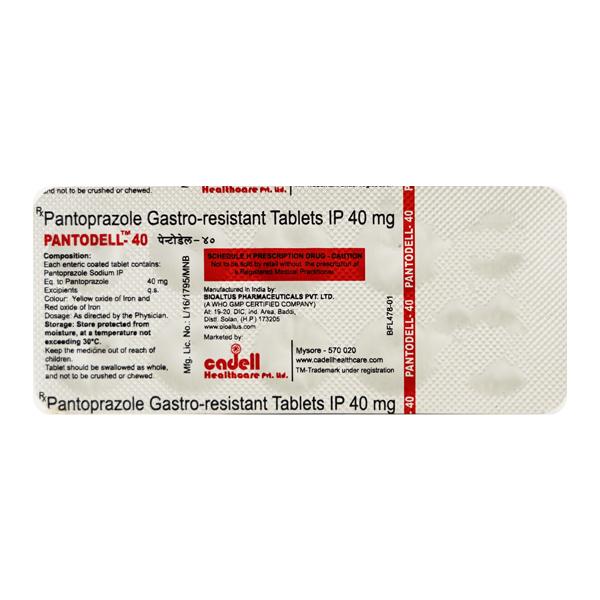 Buy PANTODELL Tablet 10's Online at Upto 25% OFF | Netmeds
