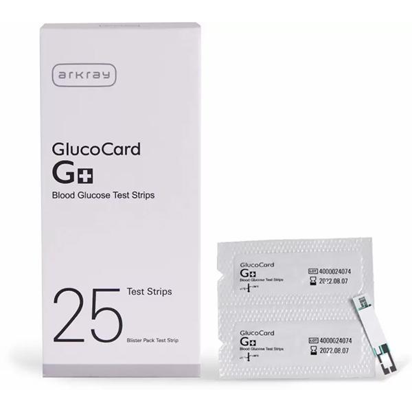 Buy Arkray Glucocard G+ Blood Glucose Test Strips 25's Online at Best ...