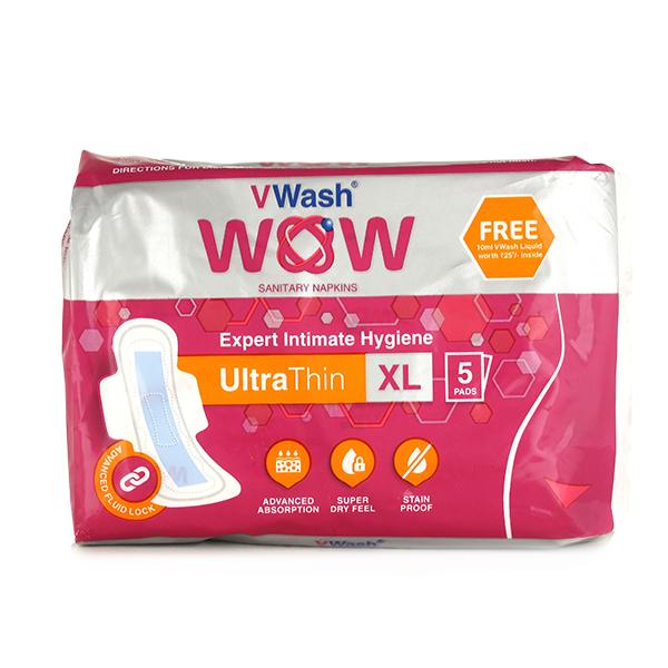 VWash WOW Ultra Thin Sanitary Pad (XL) 5's