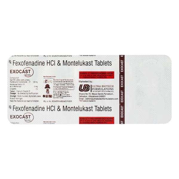 EXOCAST Tablet 10's Price, Uses, Side effects, Substitutes | Netmeds