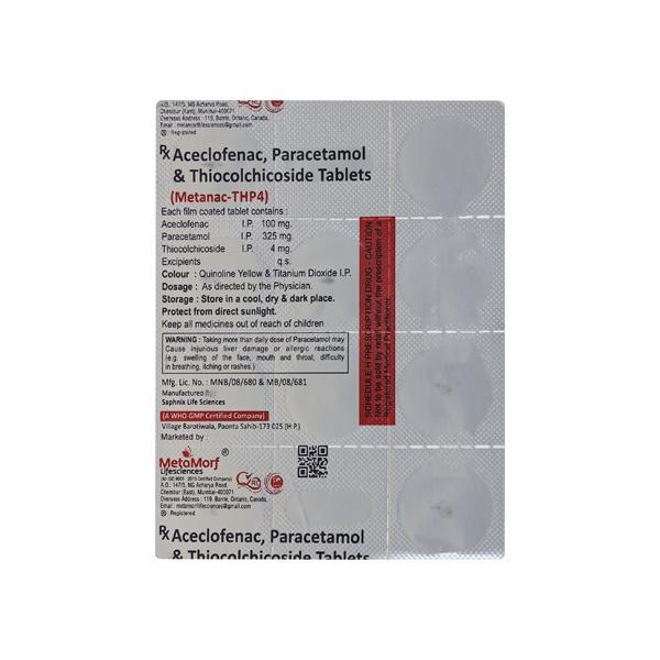 METANAC THP 4 Tablet 10's