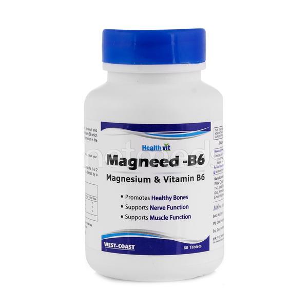 HealthVit Magneed-B6 (Magnesium & Vitamin B6) Tablet 60's Online at ...