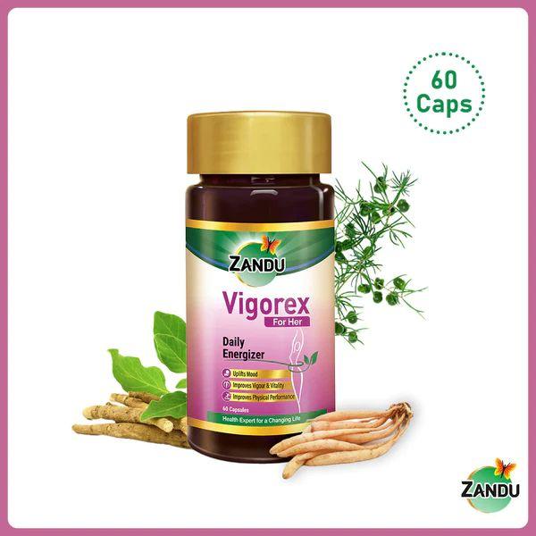 Zandu Vigorex For Her Capsule 60's Online at Best Price - Sexual Healthcare