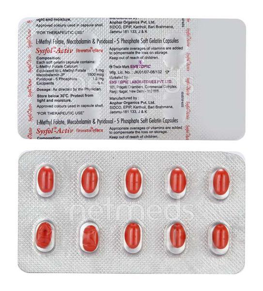 Sysfol Activ Capsule 10'S