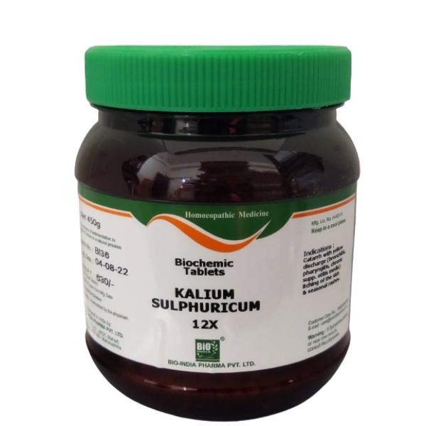 Bio-India's Biochemic Tablet - Kalium Sulphuricum 12X 450 gm Online at ...