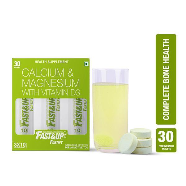 Fast&Up Fortify Calcium & Magnesium with Vitamin D3 Effervescent Tablet ...