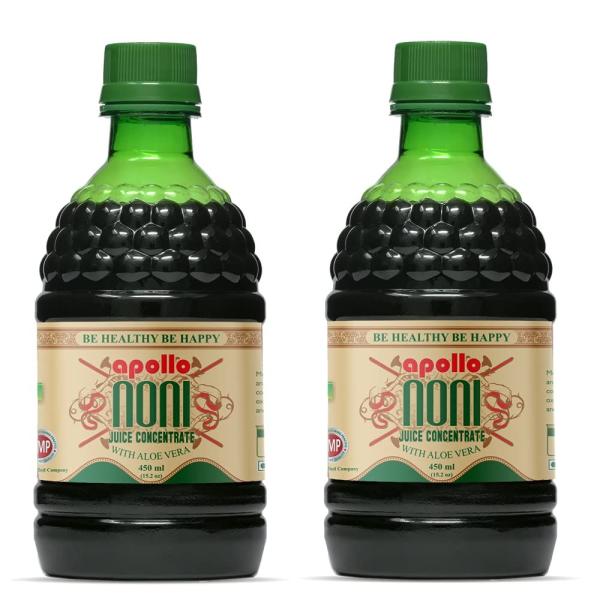 Buy Apollo Noni Juice Concentrate - Aloe Vera (Pack of 2 x 450 ml) 1's ...