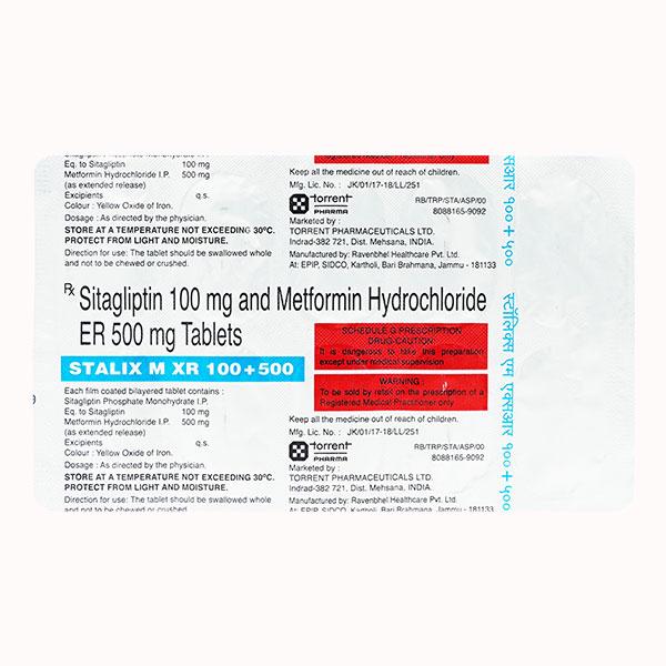 Buy STALIX M XR 100+500 Tablet 10's Online at Upto 25% OFF | Netmeds