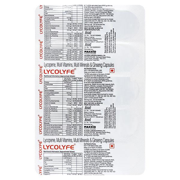 Lycolyfe Capsule 10'S - Buy Medicines online at Best Price from Netmeds.com