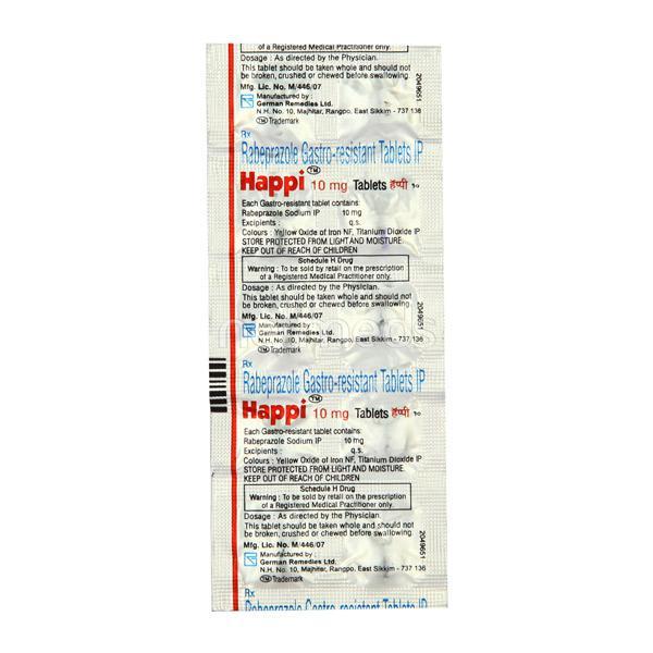 Happi 10mg Tablet 10'S