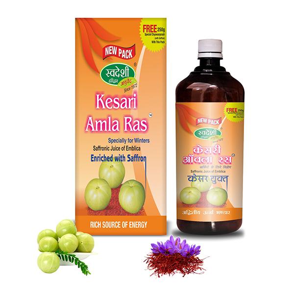 Buy Swadeshi Ayurved Kesari Amla Ras Juice 1 litre Online at Discounted ...