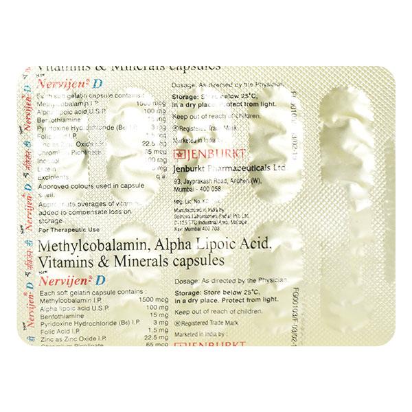 Buy NERVIJEN D NEW Capsule 10's Online at Upto 25% OFF | Netmeds