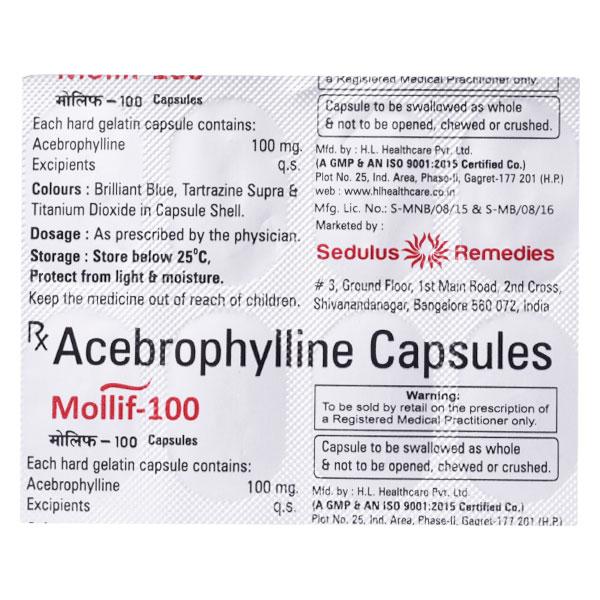 MOLLIF 100 Capsule 10's Price, Uses, Side effects, Substitutes | Netmeds