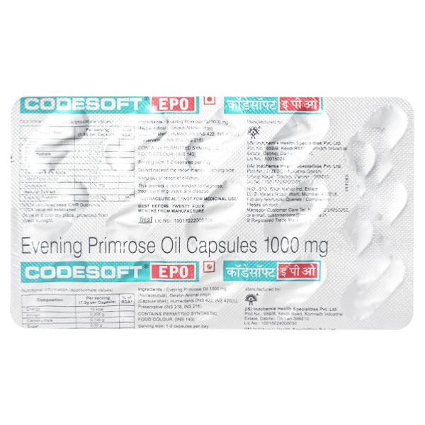 Codesoft Epo Capsule 15'S - Price, Uses, Side Effects | Netmeds