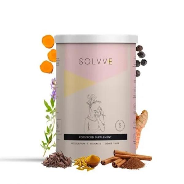 Solvve PCOS/PCOD Supplement Powder Sachet - Orange (Pack of 2 x 15's)