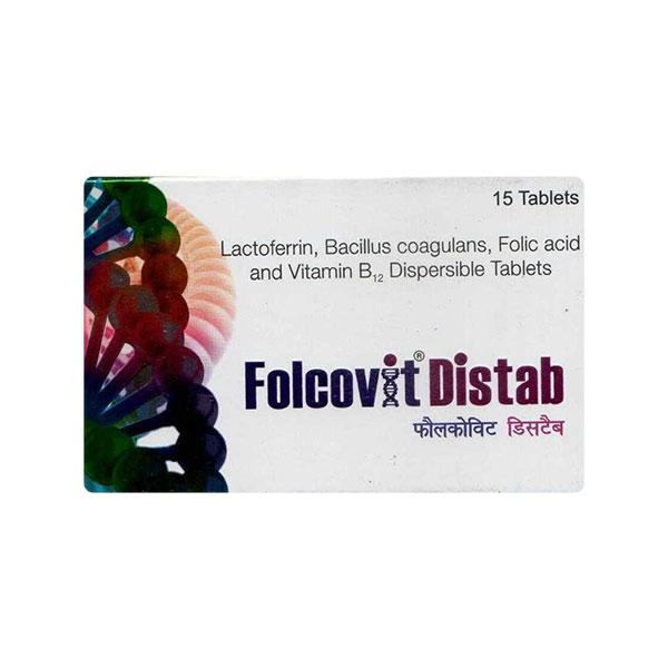 FOLCOVIT DISTAB Tablet 15's Price, Uses, Side effects, Substitutes ...
