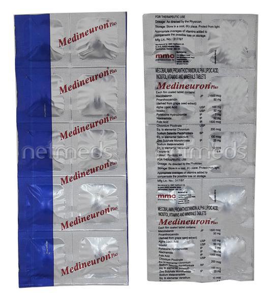Medineuron Plus Tablet 10'S : Uses, Side Effects, Price | Netmeds