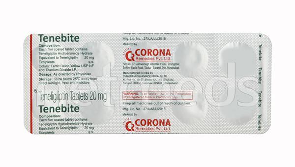 Tenebite 20mg Tablet 10'S : Uses, Side Effects, Price | Netmeds