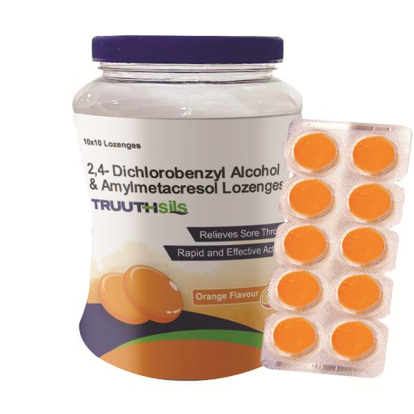 Truuthsils Lozenges - Medicated Orange (Blisters) | Throat Relief ...
