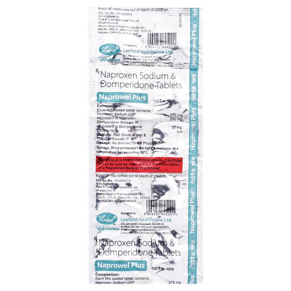 NAPROWEL PLUS Tablet 10's Price, Uses, Side effects, Substitutes | Netmeds