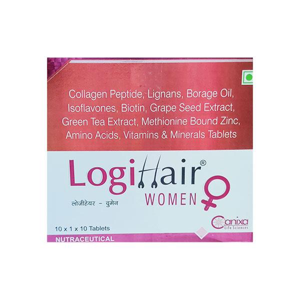 Buy LOGIHAIR WOMEN Tablet 10's Online at Upto 25% OFF | Netmeds