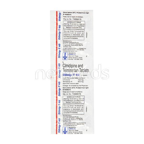 Dilnip T 10/40mg Tablet 10'S