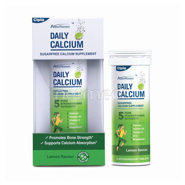 Active Women Daily Calcium Tablets - Lemon Flavour 10's