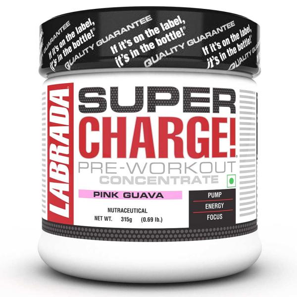 Labrada Super Charge Pre Workout Powder - Pink Guava 315 gm Online at ...