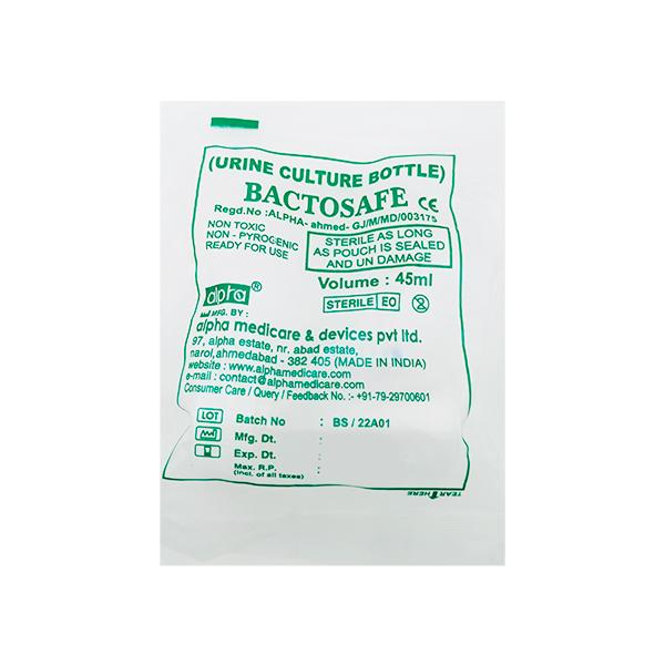 Alpha Bactosafe Urine Culture Bottle 45 ml Online at Discounted Price ...