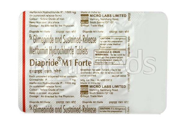 Diapride M1 Forte Tablet 10'S