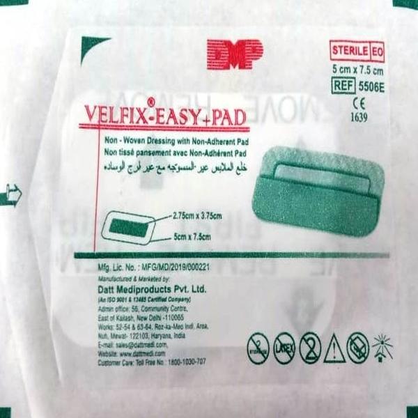 Buy Velfix - Easy + Pad Non Woven Dressing with Non Adherent Pad (5506E ...