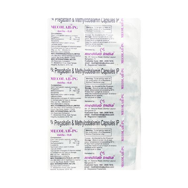 MECOLAB PG Capsule 10's Price, Uses, Side effects, Substitutes | Netmeds