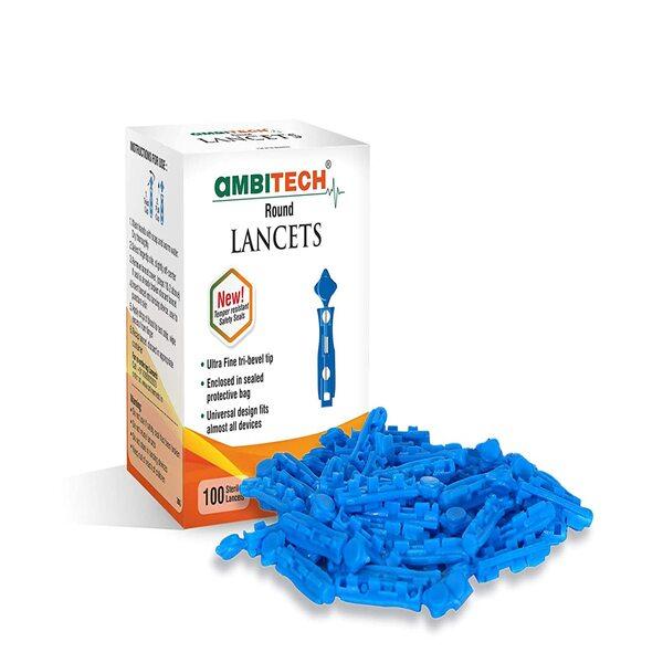 Buy Ambitech Blood Lancets (Round) 100's Online at Discounted Price ...