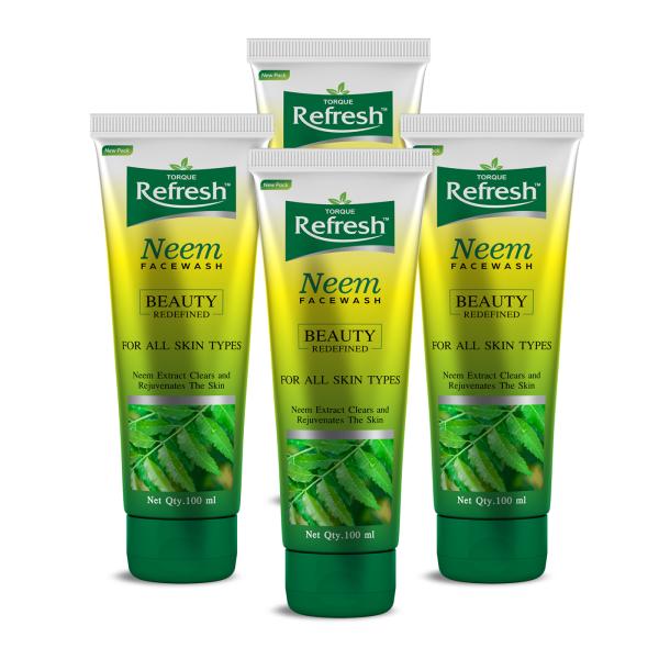 Buy Torque Refresh Neem Face Wash (Pack of 4 X 100ml) 100 ml Online at Discounted Price | Netmeds