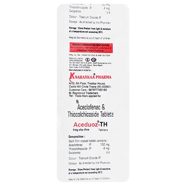 Buy ACEDUOZ TH Tablet 10's Online at Upto 25% OFF | Netmeds