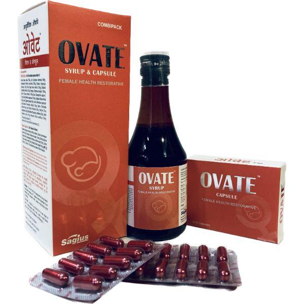 Sagius Ovate Syrup 200 ml + Ovate Capsule 20's Online at Best Price ...