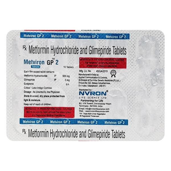 METVIRON GP 2mg Tablet 10's
