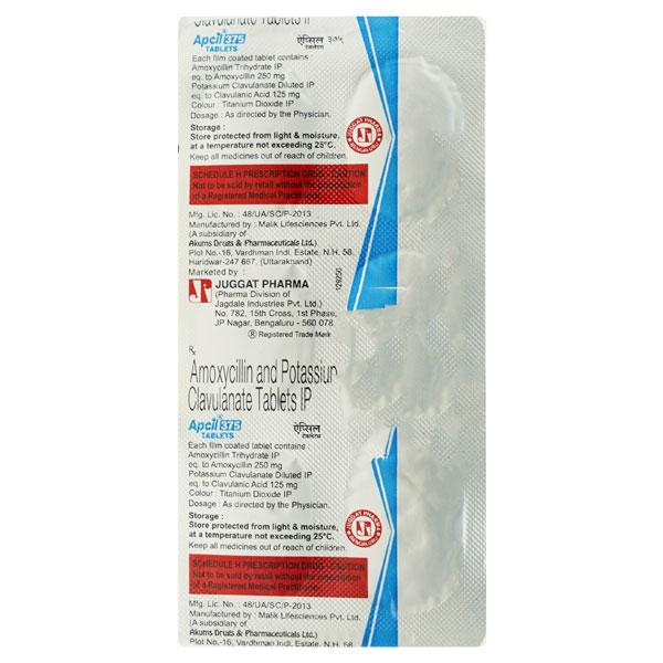 Apcil 375mg Tablet 6'S